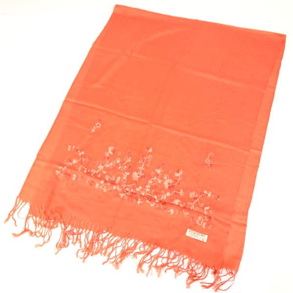 【ブランド】pashmina　パシュミナ【仕様】花柄/ステッチ/パシュミナ×シルク【状態詳細】Sランク【管理番号】240001186143