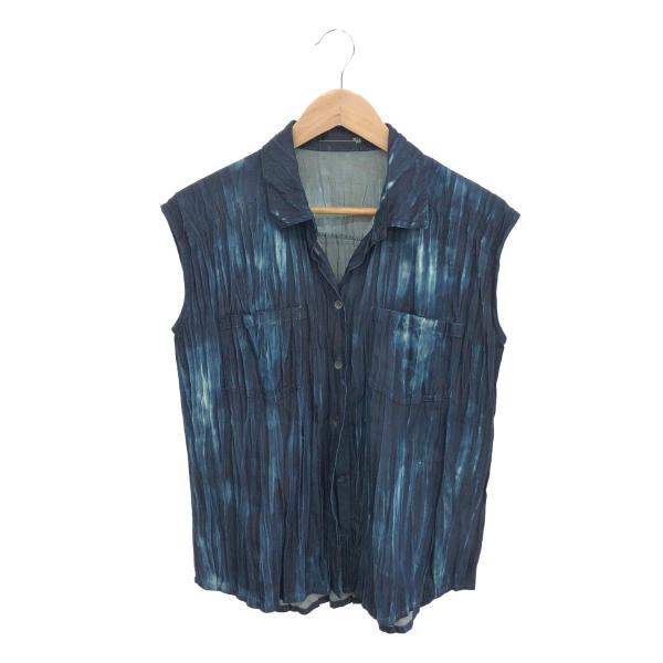 【ブランド名】N2e nero　センソユニコ【メーカーサイズ】サイズ:38※サイズはメーカーにより若干異なりますのでご注意下さい。【管理番号】240001188727【仕様】デニム調プリーツシャツ ノースリーブ   【コンディション】A+ランク