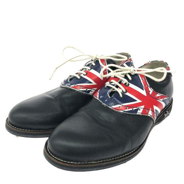 【ブランド名】LAMBDA　ラムダ【メーカーサイズ】表記サイズ:36※サイズはメーカーにより若干異なりますのでご注意下さい。【管理番号】240001190040【仕様】ラムダ/ゴルフシューズ ユニオンジャック/レザー   【コンディション】...