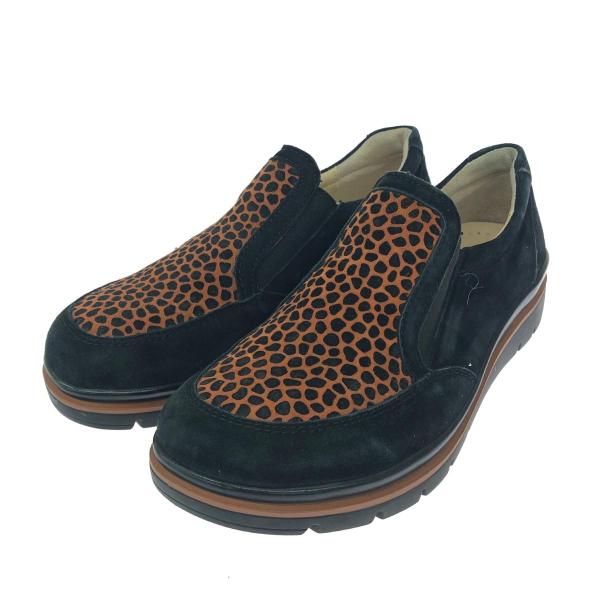 【ブランド名】FIDELIO　フィデリオ【メーカーサイズ】表記サイズ:4 1/2※サイズはメーカーにより若干異なりますのでご注意下さい。【管理番号】240001190063【仕様】フィデリオ/スリッポン レオパード8/スエード   【コンデ...