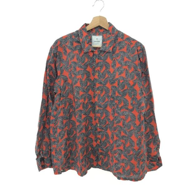 【ブランド名】OSVALDO TRUCCHI 　オズバルドトルッキ【メーカーサイズ】サイズ:L※サイズはメーカーにより若干異なりますのでご注意下さい。【管理番号】241004012404【仕様】長袖シャツ リーフ柄/麻100％/イタリア製 ...