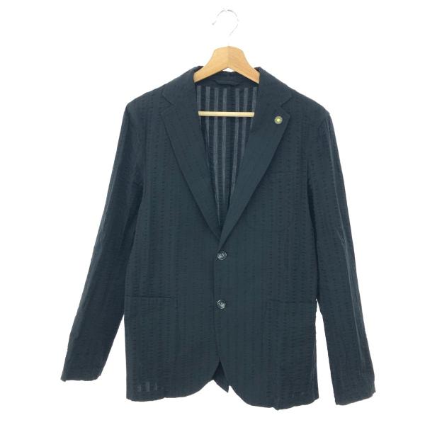 【ブランド名】giannetta　ジャンネット【メーカーサイズ】サイズ:46※サイズはメーカーにより若干異なりますのでご注意下さい。【管理番号】241004012411【仕様】2Bジャケット エンボス加工/ストライプ/カジュアル/イタリア製...