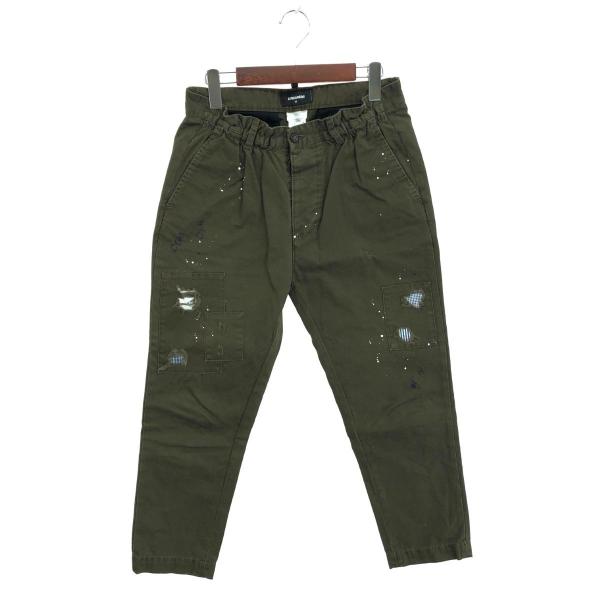 【ブランド名】Dsquared2　ディースクエアード【メーカーサイズ】サイズ:44※サイズはメーカーにより若干異なりますのでご注意下さい。【管理番号】241005007596【仕様】ウエストゴムテーパードパンツ アーカイブ/パッチワーク/ペ...