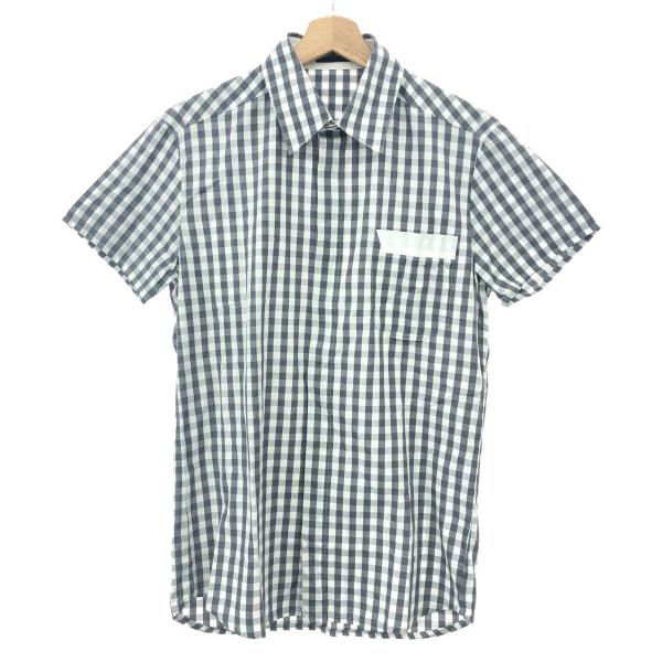 【ブランド名】KRIS VAN ASSCHE　クリスヴァンアッシュ【メーカーサイズ】サイズ:46※サイズはメーカーにより若干異なりますのでご注意下さい。【管理番号】241006002505【仕様】半袖チェックシャツ    【コンディション】...