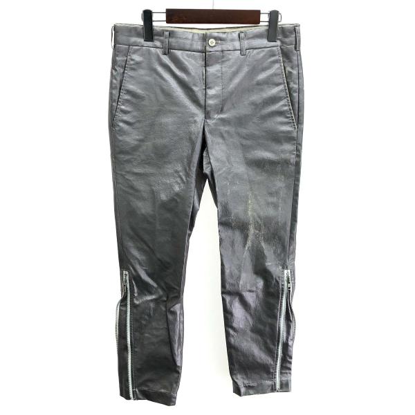 【ブランド名】COMME des GARCONS　コムデギャルソンオムプリュス【メーカーサイズ】XS※サイズはメーカーにより若干異なりますのでご注意下さい。【管理番号】241007003313【仕様】裾ジップメタリックトラウザーズ AD20...