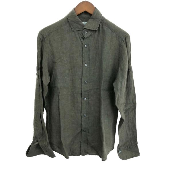 【ブランド名】Bagutta　バグッタ【メーカーサイズ】サイズ:38/15※サイズはメーカーにより若干異なりますのでご注意下さい。【管理番号】241014003782【仕様】長袖シャツ リネン   【コンディション】Aランク