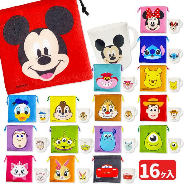 【商品詳細】ディズニーキャラの顔柄コップと巾着のセットです【商品サイズ】約φ7×7cm(コップ)【主な仕様】16ヶ1セット｜-20℃〜80℃｜巾着:約15×15cm【関連キーワード】ディズニー Disney キャラクター グッズ コップ カ...