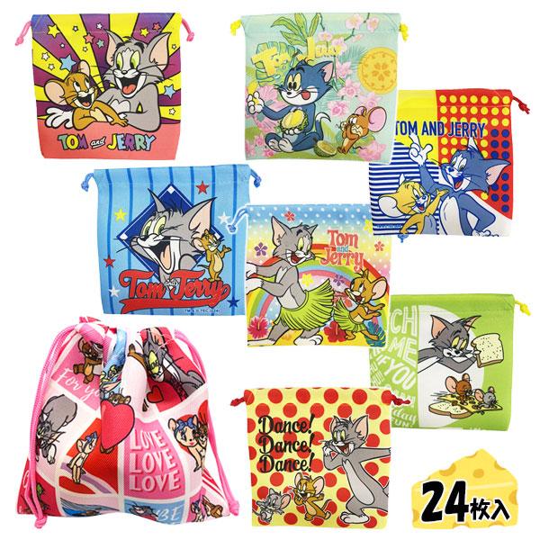【商品詳細】トムとジェリーのイラストが超キュートなミニ巾着袋☆ミニサイズなので小さめの鞄にも入れられて便利ですよ♪【商品サイズ】約15×15cm【主な仕様】24枚1セット｜OPP袋入｜材質：ポリエステル【関連キーワード】トムとジェリー to...