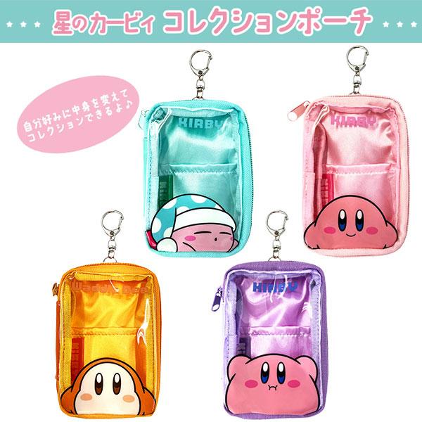 【商品詳細】星のカービィのデザインがかわいい、コレクションポーチ。前面はクリアカバー仕様で、中に入れたアイテムが見えて楽しめるポーチです♪【商品サイズ】約13×9.5×2.2cm【主な仕様】1ヶ1セット｜ナスカン付｜内ポケット・裏面ポケット...