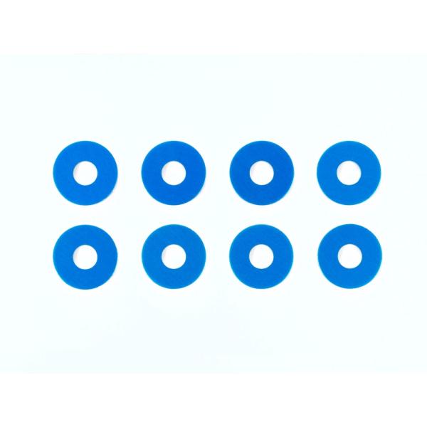 品番 : 54573 OP1573商品名 : 0.75mmホイールスペーサー （ブルー） 8枚基本スペック : ブルーアルマイト加工されたアルミ製　サイズ：4.1×11.5×0.75mm対応シャーシ : 汎用品※基本的に在庫をしての販売をし...
