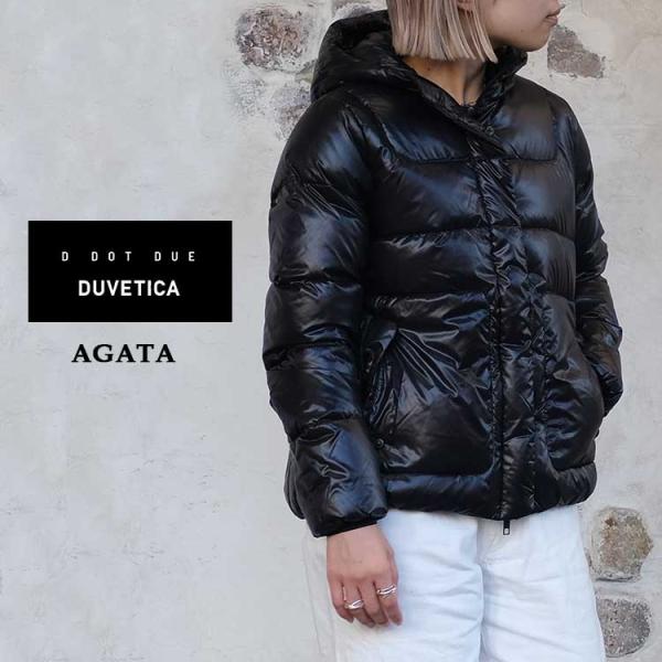 デュベティカ ディー ドット ドゥエ ダウンジャケット レディース コラボ ダウン アウター DUVETICA D DOT DUE AGATA アガタ ブラック 40 42 M L 232WA2-10010-00-1008B 日本正規販売店...