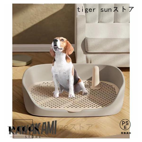 犬のトイレトレーニングに最適♪飛び散り防止高いフチ(囲い)があるので愛犬のおしっこの飛び散りにも効果的です。メッシュのスノコ付きメッシュの下にトイレシーツを敷いて使うのでペットシーツへのいたずらも安心です。※いたずらがなくなればメッシュを取...