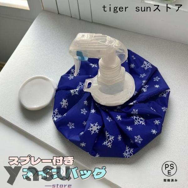 アイシングバッグ スプレー付き 氷嚢 氷のう アイスバッグ アイス アイシングパック ミストスプレー 取り外し可能 スポーツケア用品 クールダウン 持