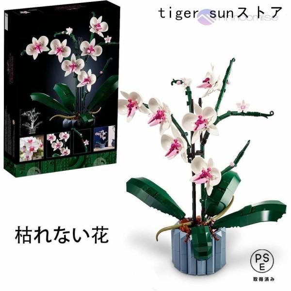 レゴ互換 飾り 枯れない花 胡蝶蘭 互換品 ブロック ギフト 花束 鉢植え 誕生日 入園ギフト プレゼント