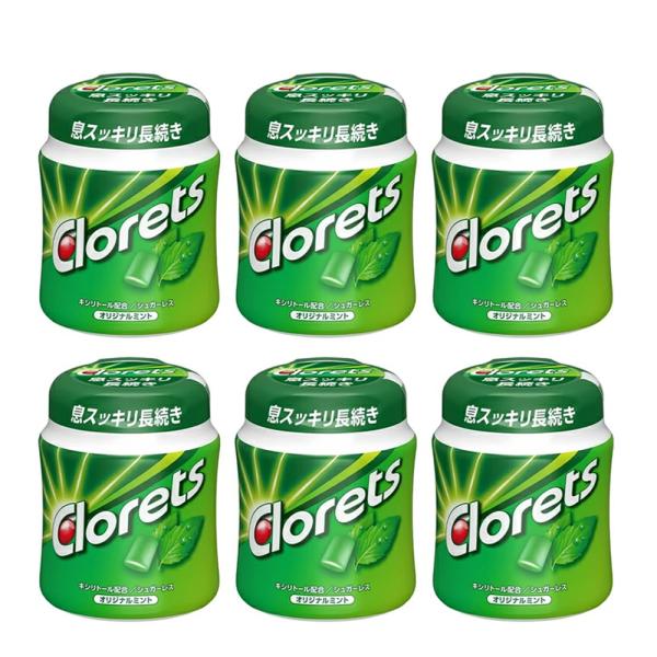 モンデリ―ズ クロレッツXP オリジナルミント ボトル 140g 【 6個 】 セットです。新クロレッツは「ロング・クーリング特許成分」配合！※1しかも、息スッキリ長続き。※2王道ミントガムならではの、さわやかなスッキリ感が味わえます。「緑...