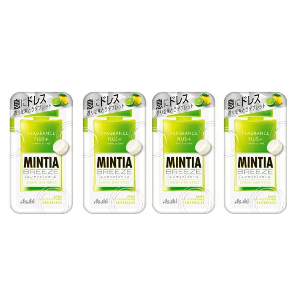 アサヒグループ食品 ミンティアブリーズ  レモンライムドレス ≪ 4個 ≫ セットです。幅広い商品ラインアップや、薄型容器ならではの携帯性の良さで、多くのお客様にご支持いただいている、日本を代表するミントタブレットです。【 セット内容 】●...