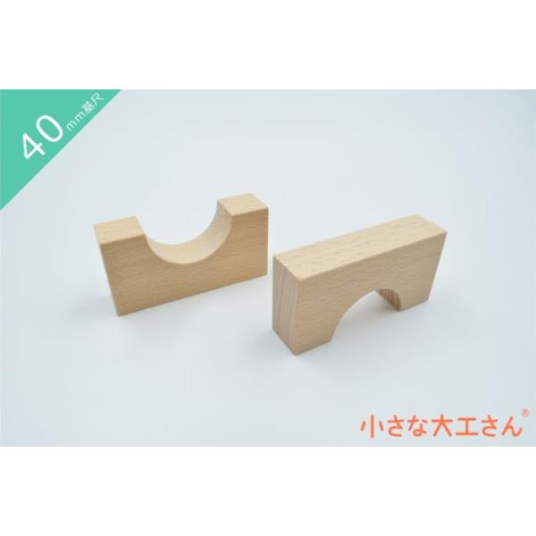 ＼　商品説明　／半円が空いたアーチ(うす)です。2個を合わせると真ん中に別売りの円柱がぴったり入ります。トンネルが空いているのでミニカーを通したり、積み木遊びの幅も広がります。※プレゼントの場合は、無料にてラッピングとメッセージカードをつけ...