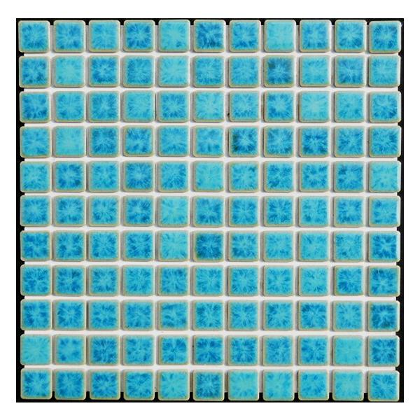 25角タイル モザイクタイル シードロップ SP43 緑色 窯変ミックス シート 販売 アンティーク 水のゆらぎ調のカラフルなミックス デザイン 内 外、床 壁 キッチン カウンター 浴室  洗面所 浴槽 トイレ 玄関 ＤＩＹ リフォーム水...