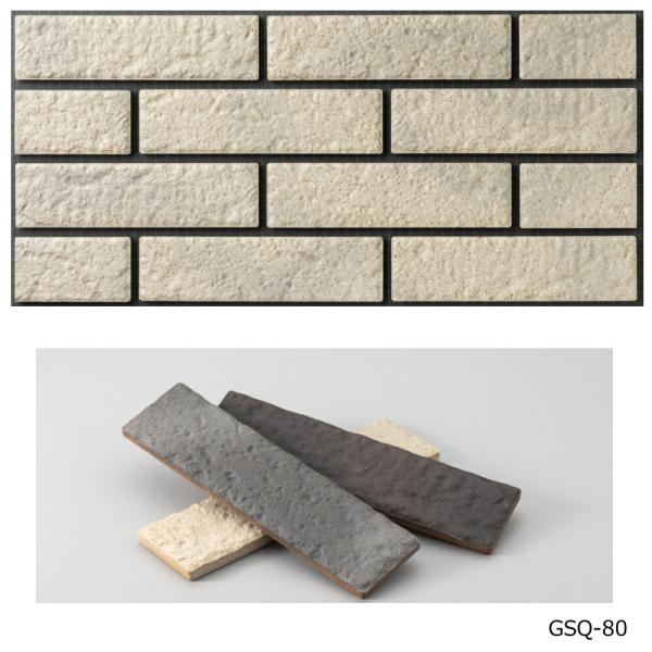 レンガ タイル 壁用 アイボリー煉瓦 ミックス イージーブリックタイル アンティーク 磁器質 アメリカン 二丁掛平 リビング キッチン ベランダ 外壁 玄関 塀 門扉 ガーデニング ＤＩＹ リフォーム カフェ風 エクステリア建材アイボリー ...