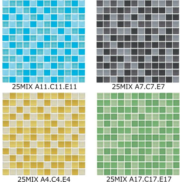 モザイクタイル シート 磁器 25角 アート かわいい アンテイーク ミックスデザイン加工OK。キッチン カウンター お風呂 浴室 浴槽 床 壁 洗面台 玄関 テーブル トイレをDIYで、おしゃれにリフォーム。陶器 耐熱 耐水 耐火 美濃焼...