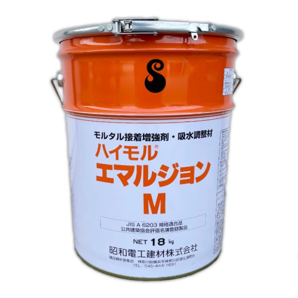 モルタル工事に使用するエチレン酢酸ビニル系（EVA系）のモルタル接着増強剤です。ハイモルシリーズや現場調合モルタル等への混入工法においては、下地との接着力及びモルタルの耐摩耗性・耐吸水性・耐衝撃性等を向上させ、高性能なポリマーセメントモルタ...