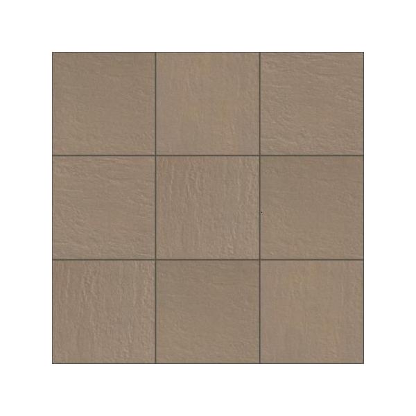 やわらかなライムストーンの質感を持ち、床タイル定番形状を揃えたパターン張りも可能なお値打ち感のある床タイルです。