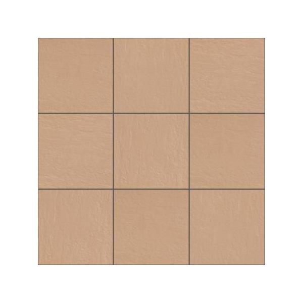 やわらかなライムストーンの質感を持ち、床タイル定番形状を揃えたパターン張りも可能なお値打ち感のある床タイルです。