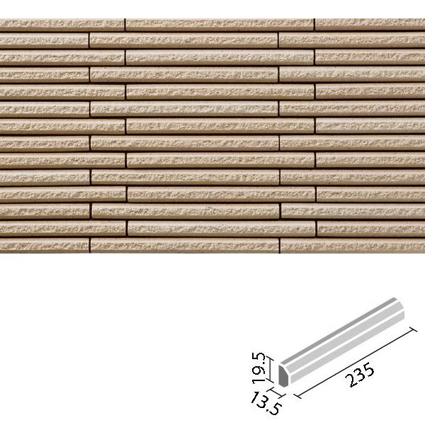 テーパーを取った割肌が織り成す、他にはない陰影感が大変印象的な外装壁タイルです。