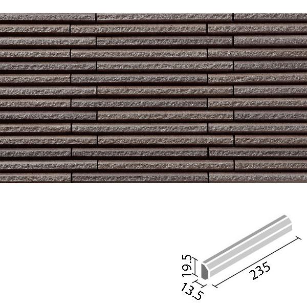 テーパーを取った割肌が織り成す、他にはない陰影感が大変印象的な外装壁タイルです。