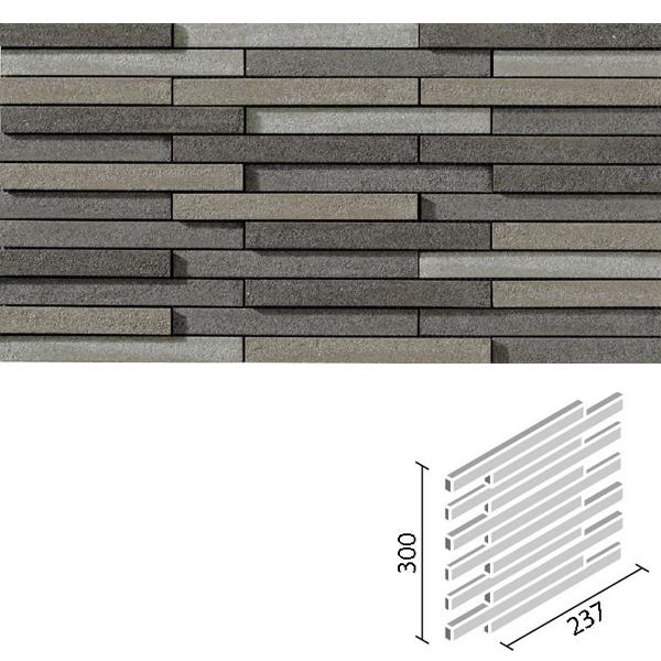 砂紋のような優しい表情と複雑な色合いが、高い品位を感じさせるタイルです。