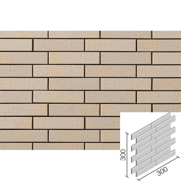 土ものの表情とラフ面状が特長の全面張りにもお薦めのタイルです。タイル表面と小端面の色を合わせることにより壁面を細部まで美しく仕上げます。