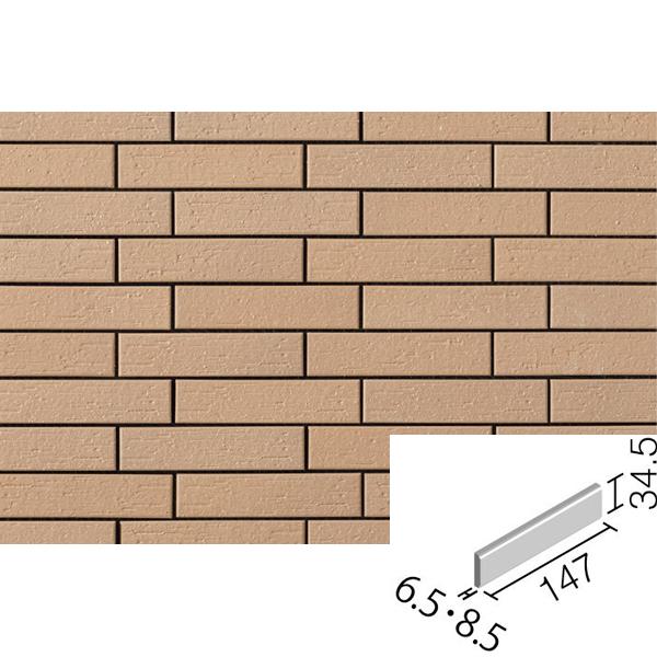 土ものの表情とラフ面状が特長の全面張りにもお薦めのタイルです。タイル表面と小端面の色を合わせることにより壁面を細部まで美しく仕上げます。