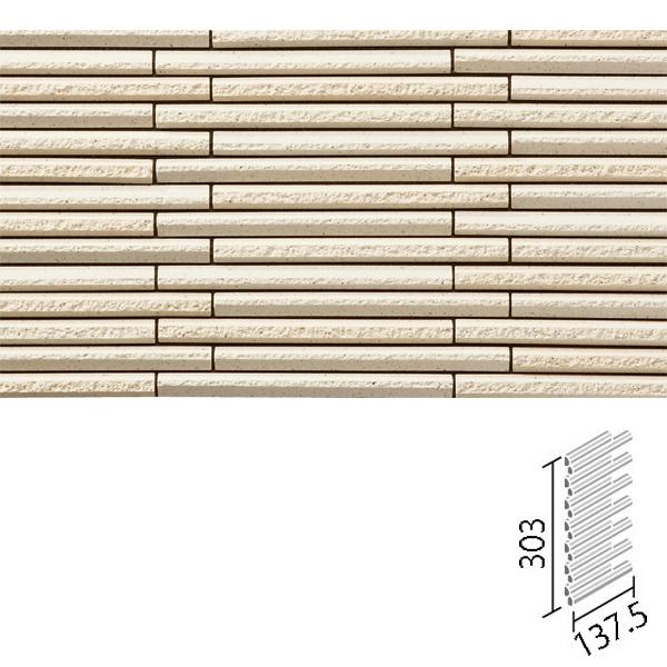 テーパーを取った割肌が織り成す、他にはない陰影感が大変印象的な外装壁タイルです。