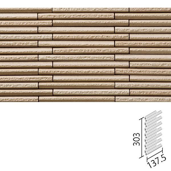 テーパーを取った割肌が織り成す、他にはない陰影感が大変印象的な外装壁タイルです。