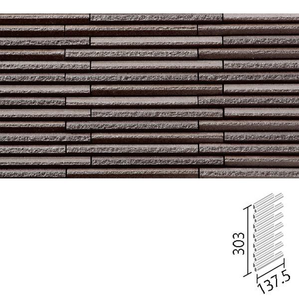 テーパーを取った割肌が織り成す、他にはない陰影感が大変印象的な外装壁タイルです。