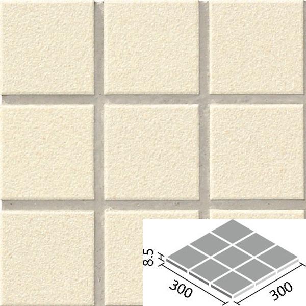 使いやすい形状・色合いを揃えた床用抗菌タイルです。住宅浴室・大浴場床にも使用できます。