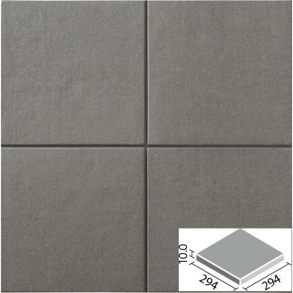 使い込まれた敷瓦をイメージした和モダン調の床タイルです。