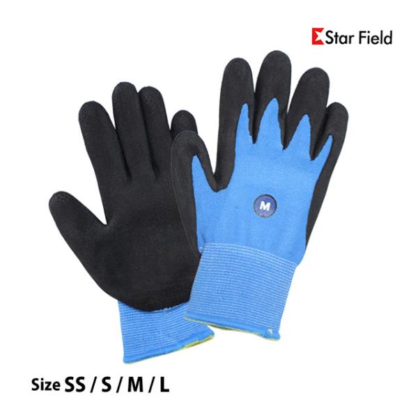 【メール便対応】メーカー：StarFieldサイズ展開：SS S M L対象：幼稚園  小学生 低学年 中学年 高学年用途：防寒 芋掘り アウトドア キャンプ ガーデニング 学校 入学 入園準備 幼稚園 保育園行事手のひらに天然ゴムすべり止...