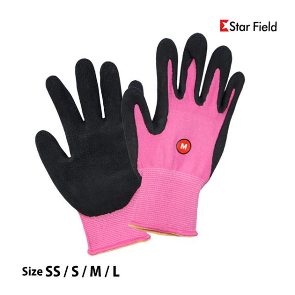 【メール便対応】メーカー：StarFieldサイズ展開：SS S M L対象：幼稚園  小学生 低学年 中学年 高学年用途：防寒 芋掘り アウトドア キャンプ ガーデニング 学校 入学 入園準備 幼稚園 保育園行事手のひらに天然ゴムすべり止...