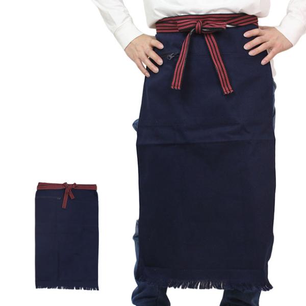 【メール便対応】しっかり丈夫で 機能的な作業着と言える帆前掛け服を汚れから守ることに加えて、紐を腰にピシッと巻くことにより重い荷物を持つ際の腰を守ってくれる一品酒屋さんやお米屋さんなど重たいものを持つ職業の仕事人たちに使われてきた日本の前掛...