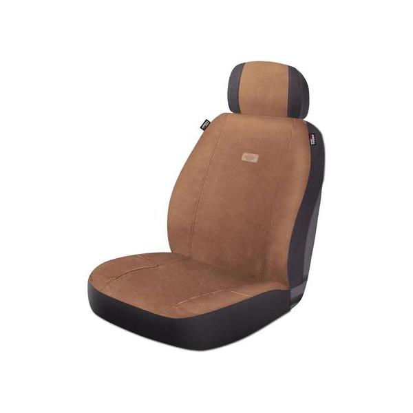 ※※こちらの商品は折りたたまれた状態で梱包されておりますので、商品にたたみしわがあります。※※　　事前しわを伸ばしてからご使用いただくとシートになじみやすくなります。【商品名】Dickies ディッキーズ 車 カーシート カバー 背面ポケッ...