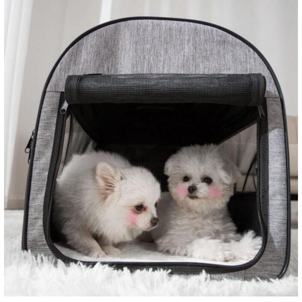 【折りたたみ式て使いやすい】 ペットハウスは使わない時もファスナーを開けてコンパクトに折りたたんで専用キャリーバッグに入れて収納できるので、携帯便利なペットサークル/ペットケージ、犬猫兼用。【室内外兼用で色んな場合に活躍】部屋の広いところに...