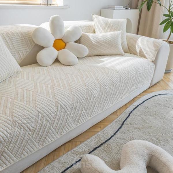 【ぴったりフィット】ソファクッションカバーは最大90x160cmまで対応しており、ストレッチソファカバーは家の装飾スタイル全体にまったく新しい変化をもたらし、リビングルームの高級感を高めます。そして、手触りが柔らかく、快適で、厚くて勉強にな...