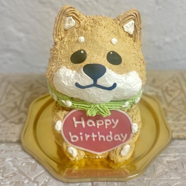 キーワード：誕生日 ケーキ こども 子供 かわいい 人気 動物  立体ケーキ センイル  送料無料   しばいぬ 柴犬・原材料名：乳等を主要原料とする食品（植物油脂、乳製品、糖類、チョコレート、その他）（国内製造）、ケーキミックス、卵、砂糖...
