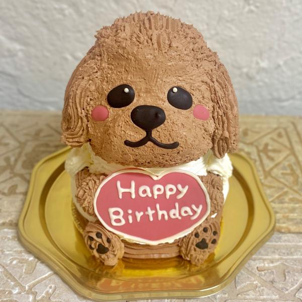 キーワード：誕生日 ケーキ こども 子供 かわいい 人気 動物  立体ケーキ センイルケーキ  送料無料  トイプードル 犬・原材料名：乳等を主要原料とする食品（植物油脂、乳製品、糖類、チョコレート、その他）（国内製造）、ケーキミックス、卵...