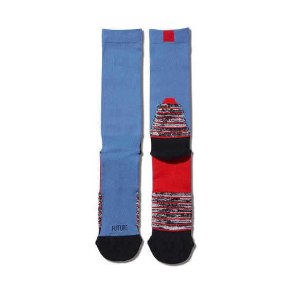 Product No:121-043021Color:BLUEMaterial:ポリエステル 40%、コットン 36%、アクリル 10%、ナイロン 10%、ポリウレタン 4%Size：S M LFUTURE SOCKSをさらにスポーツユース...