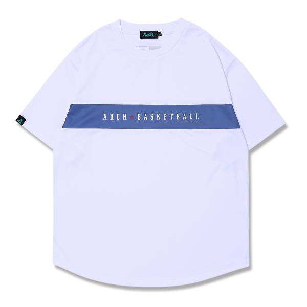 ■Details■・カラー：ホワイト/サックスブルー・素材：ポリエステル100%「ARCH☆BASKETBALL」をフロントの切り替えラインに配置したDRY-Tシャツ。どこかクラシカルでシティポップただようデザイン。吸汗・速乾性が高く、肌触...