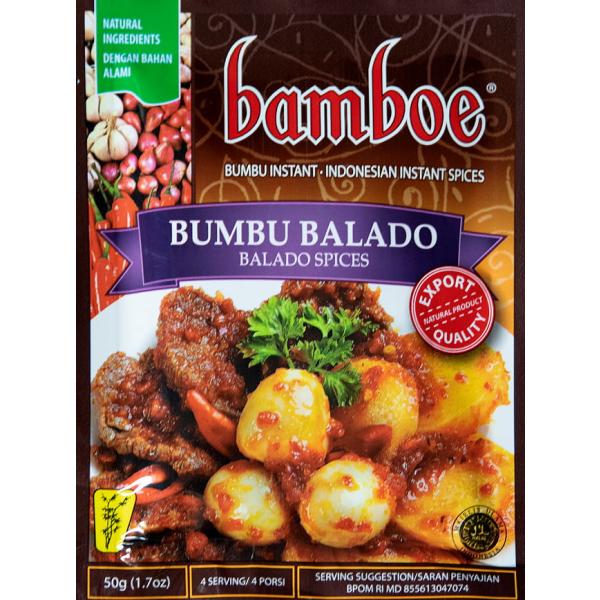 【発売日：2020年08月10日】【bamboe】Bumbu Balado インドネシア料理 - スパイシー炒物料理の素ブンブ・バラド  / インドネシア料理、インドネシア、バリ、スープ、料理の素、ハラル bamboe( バンブー) インド...