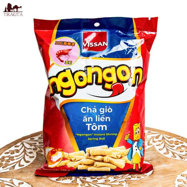 【発売日：2013年02月05日】ベトナムスナック 海老ミニ春巻き　海老味 100g 【VISSAN】 / VISSAN、お菓子、ベトナム、エビ、春巻き、スナック VISSAN(ヴィッサン) インド アジアの食材 【インドとアジアン食品・食材
