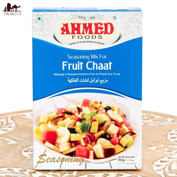 【発売日：2025年07月11日】フルーツチャートマサラ-Fruit Chaat Masala【AHMED】南アジア屋台の味 / パキスタン料理、パキスタン、スパイスミックス、ハラル、フルーツ、南アジア、ヘルシースナック、デザート、ヨーグル...
